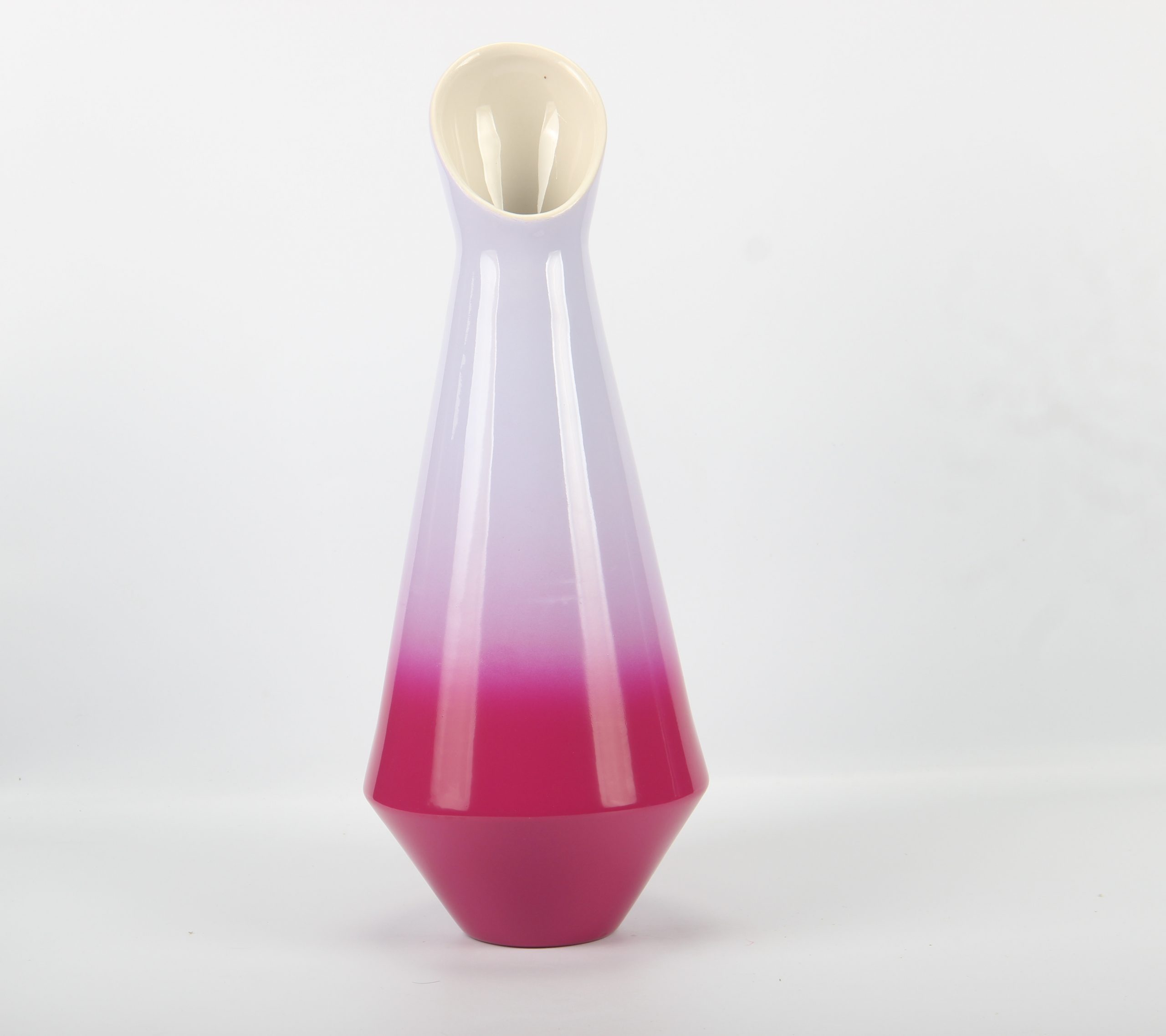 Oblique Cone Gradiant Color Vase – YINHE CERAMIC